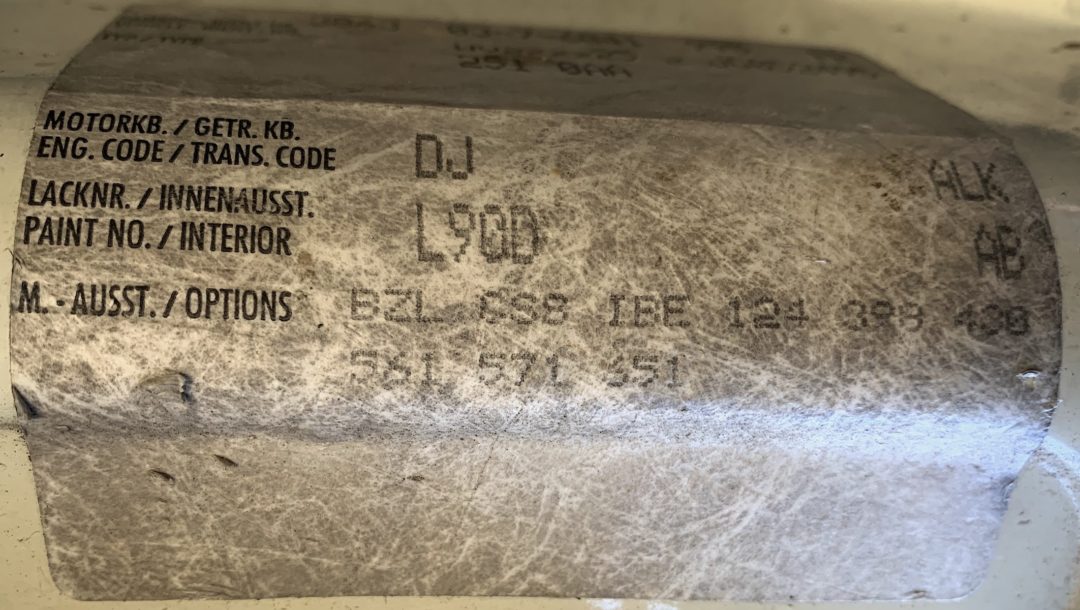 Chassisnummer & identificatie codes - BeakerBus