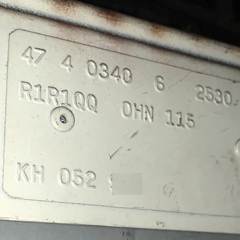 Van de camper, chassisnummer uitzoeken - BeakerBus